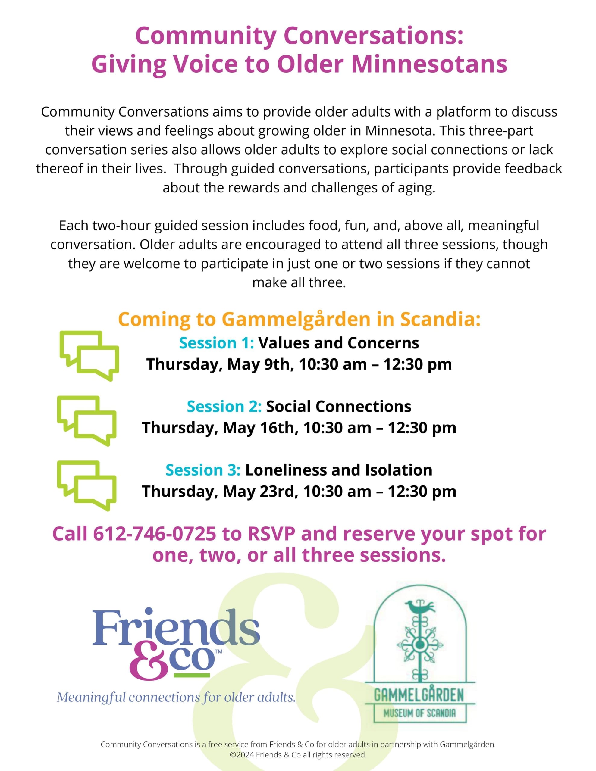 Community Conversations with Friends & Co. - Gammelgården Museum